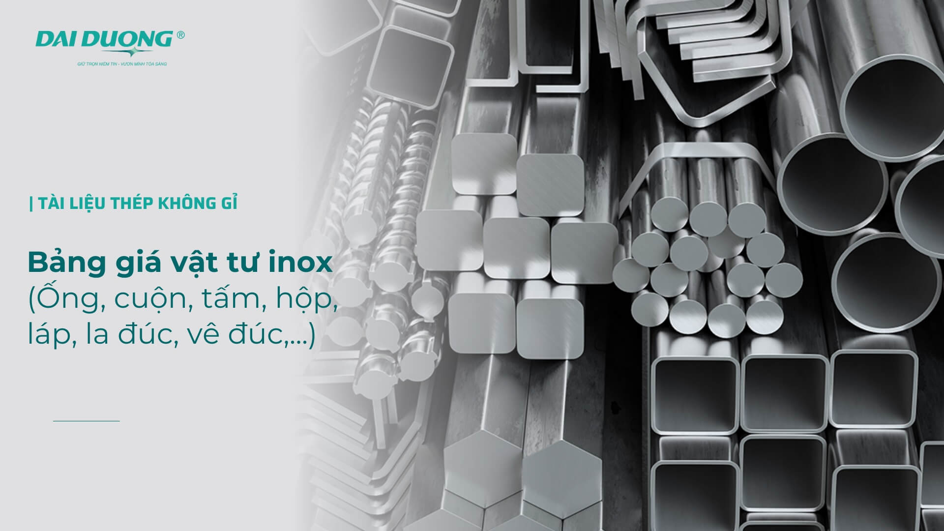 Bảng Giá Inox 304, 201, 430, 410 | Vật Tư Inox Đủ Size Giá Rẻ | 2025